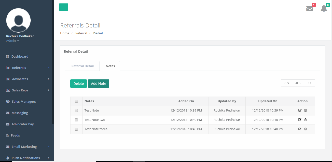 Referral Administration